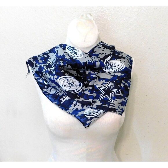 NFL | Accessories | Dallas Cowboys Dr Pepper Bandana Navy Blue Gray ...